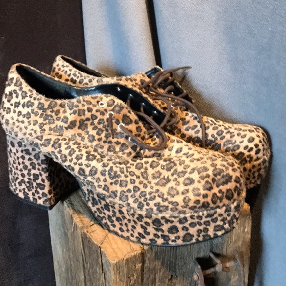 1031 | Shoes | 31 Platform Shoes Size Large Leopard Print Cool | Poshmark